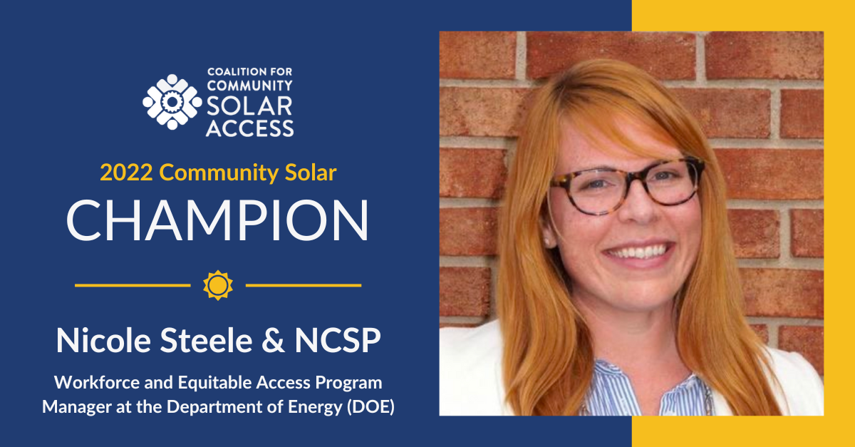 CCSA Announces 2022 “Community Solar Champions” - Community Solar News